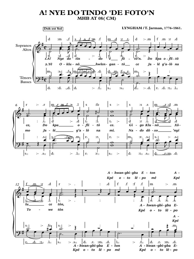 Goun Choral Arrangement Guide | PDF