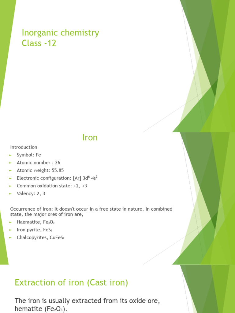 Iron Extraction and Properties Guide | PDF | Rust | Corrosion