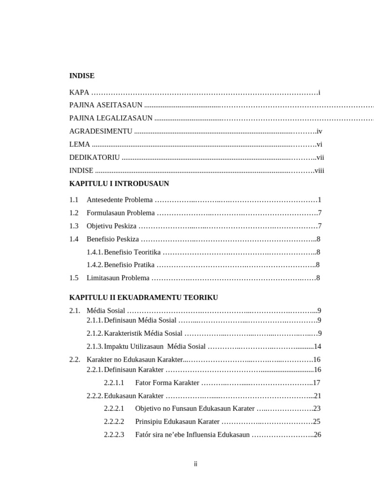 Indise Teze Proposal | PDF
