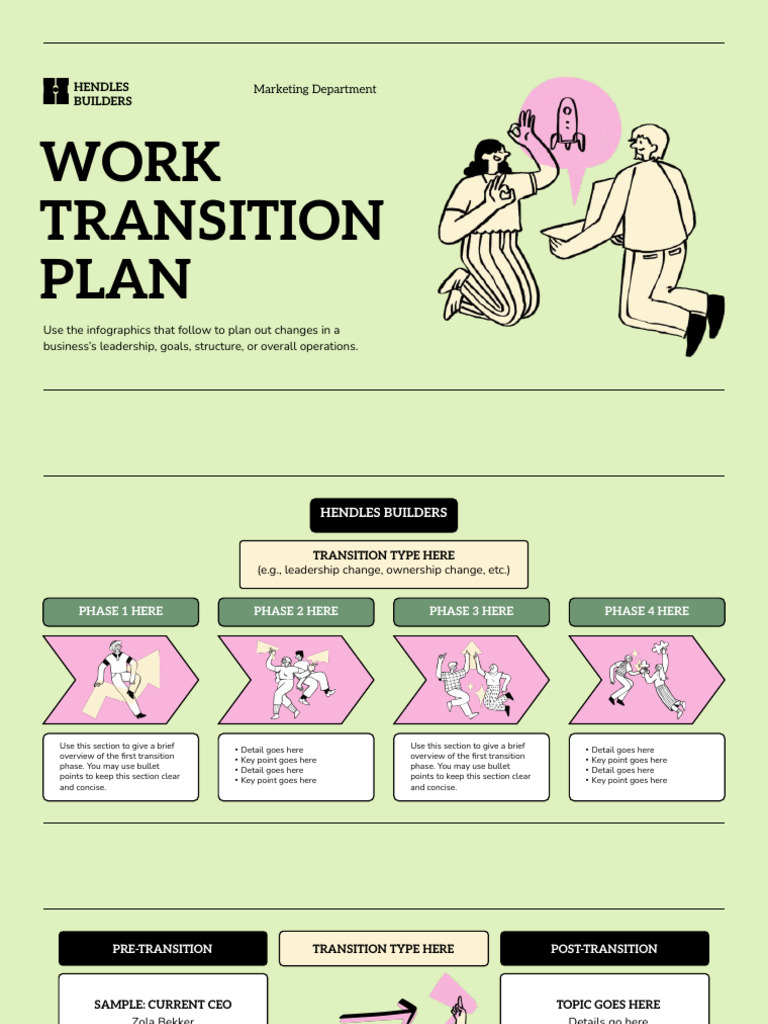 Work Transition Plan Slides | PDF | Typography | Text