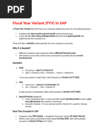 Fiscal Year Variant in SAP S4 | PDF | Fiscal Year | Financial Accounting