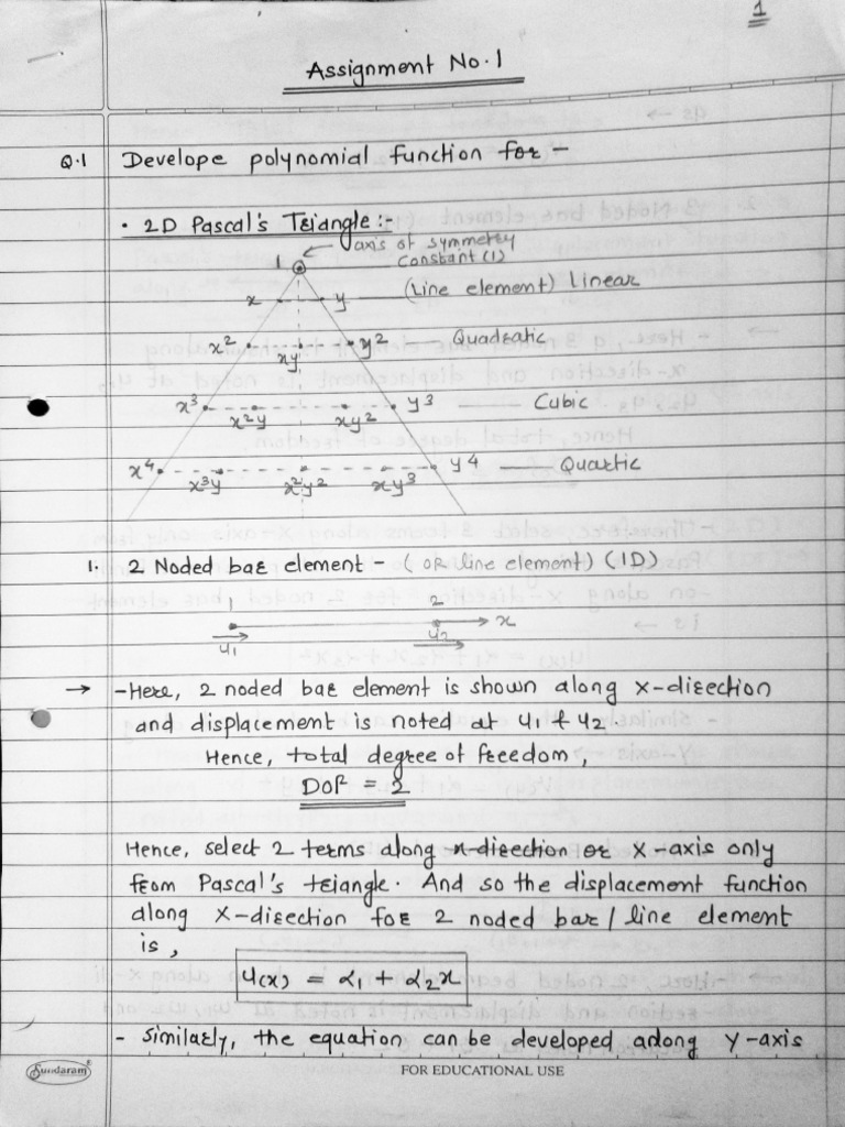 Fem Assignment 1 | PDF