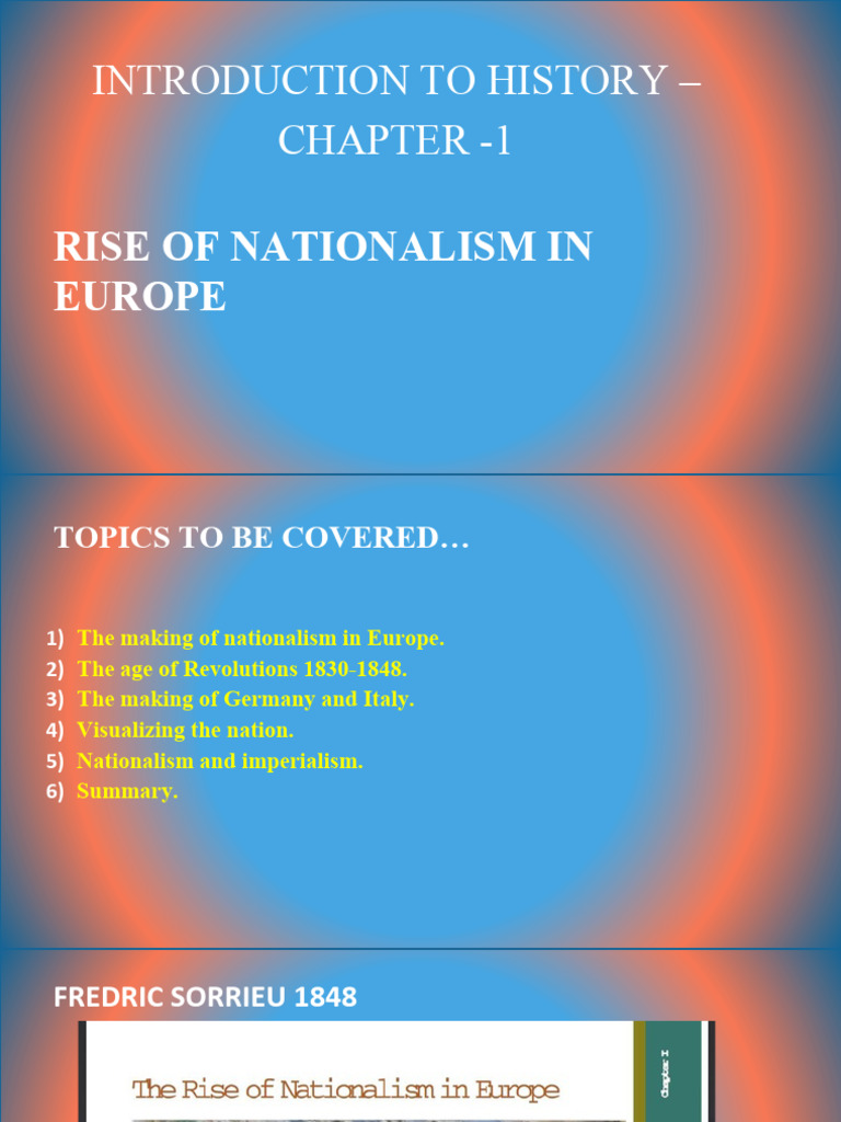 Introduction To History - Chapter - 1: Rise of Nationalism in Europe ...