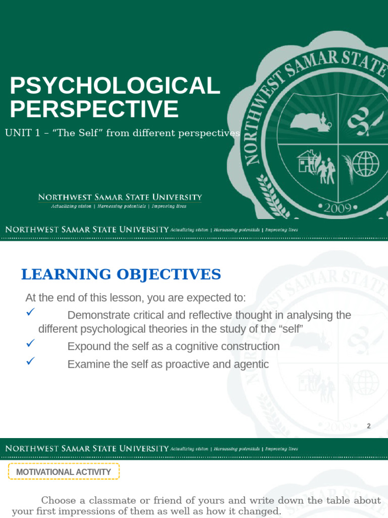 Understanding the Self in Psychology | PDF | Self Esteem | Self