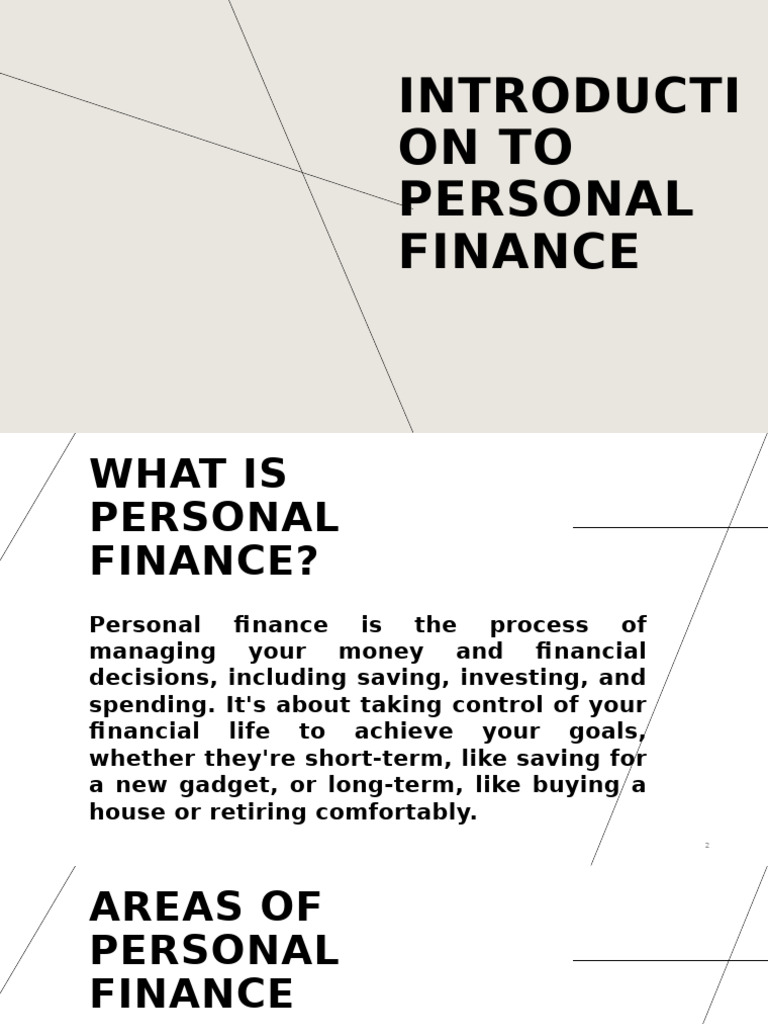 Introduction To Personal Finance | PDF | Personal Finance | Investing