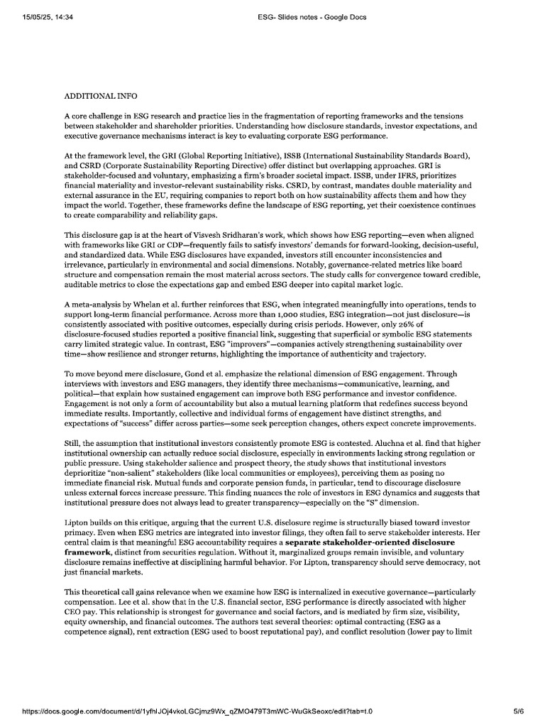 ESG Paper Research | PDF