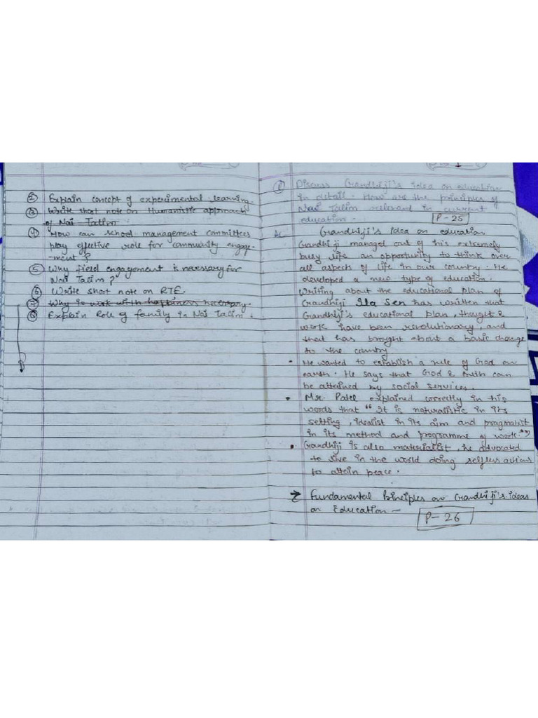 Gandhiji Notes | PDF