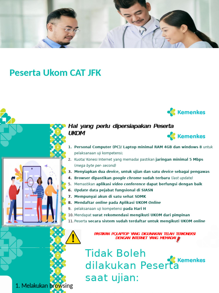 Persiapan Uji Kompetensi CAT JFK | PDF