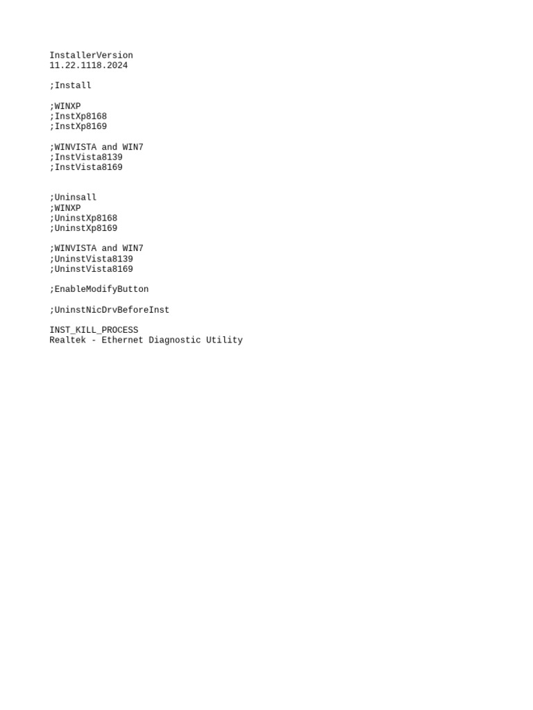 Realtek Ethernet Utility Installation Guide | PDF