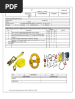 Check List For Web Slings (Lifting Tools) HSE Checklist | PDF