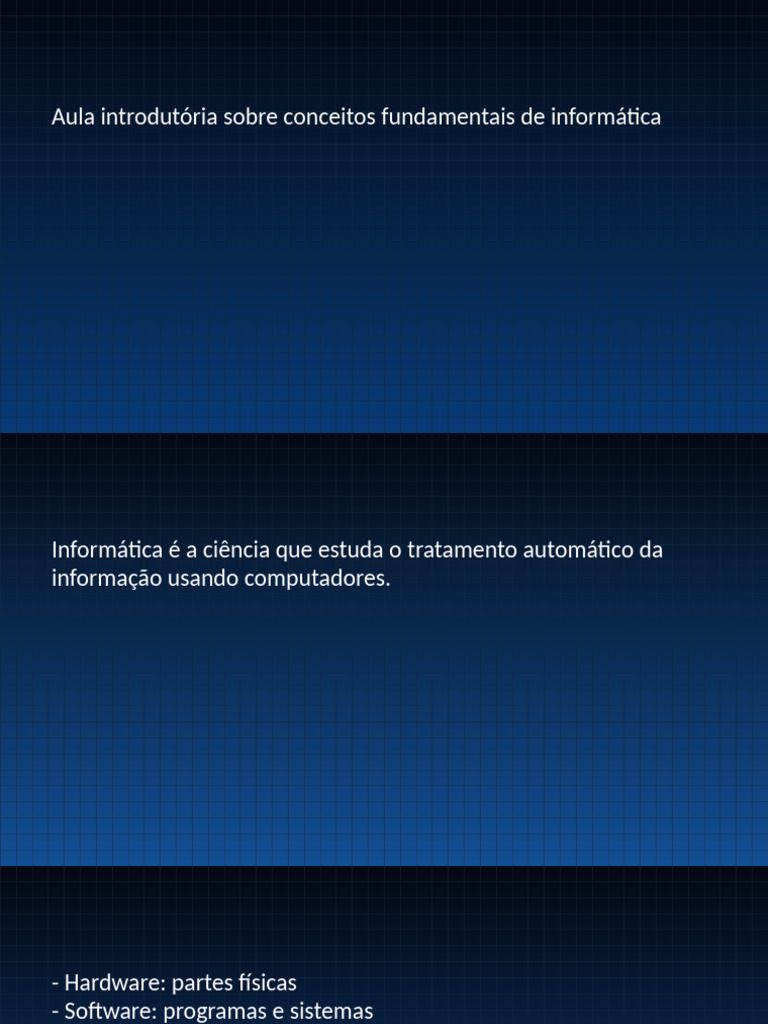 Introdução à Informática Básica | PDF