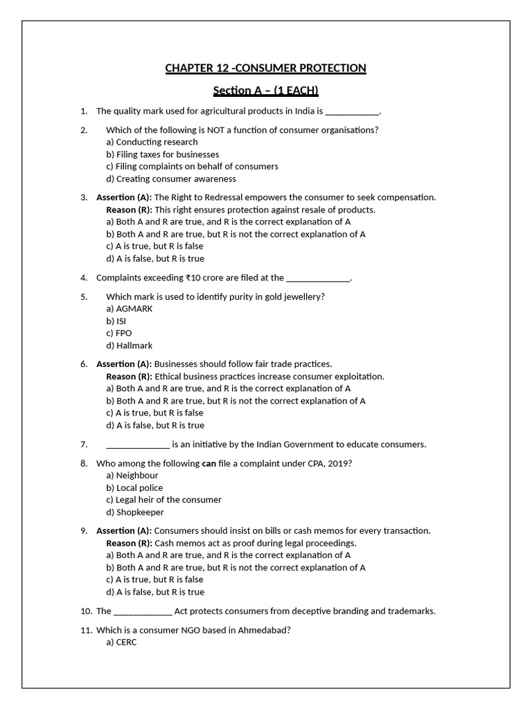 Chapter 12 BST Class 12 QP | PDF