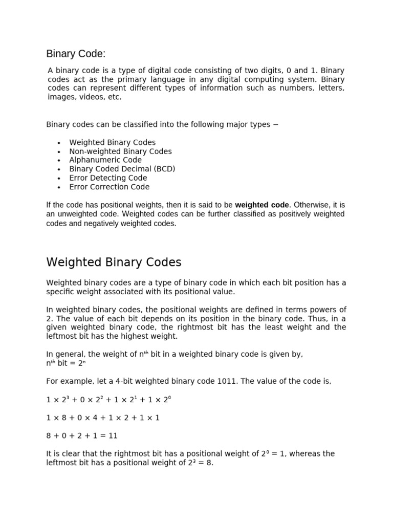 Binary Codes and Boolean Algebra | PDF | Binary Coded Decimal | Boolean ...