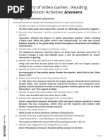 History of Video Games: Comprehension Guide | PDF | Nintendo | Video Games