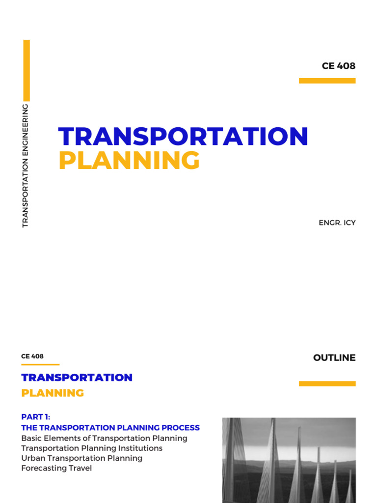 Transportation Planning Process Overview | PDF | Transport | Forecasting
