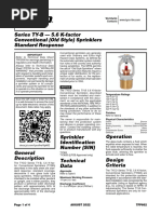 Tyco TY3531 TFP181 - 08 - 2022 | PDF | Fire Sprinkler System | Building Engineering