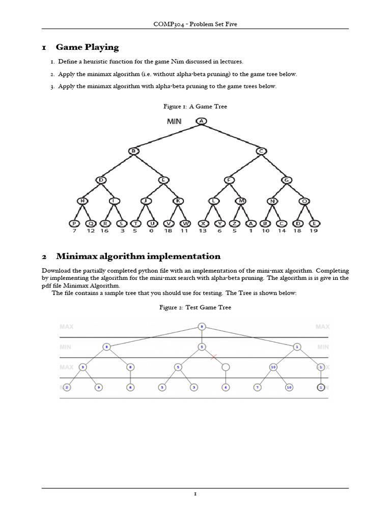 Minimax Algorithm in Game Theory Tasks | PDF | Computer Programming ...
