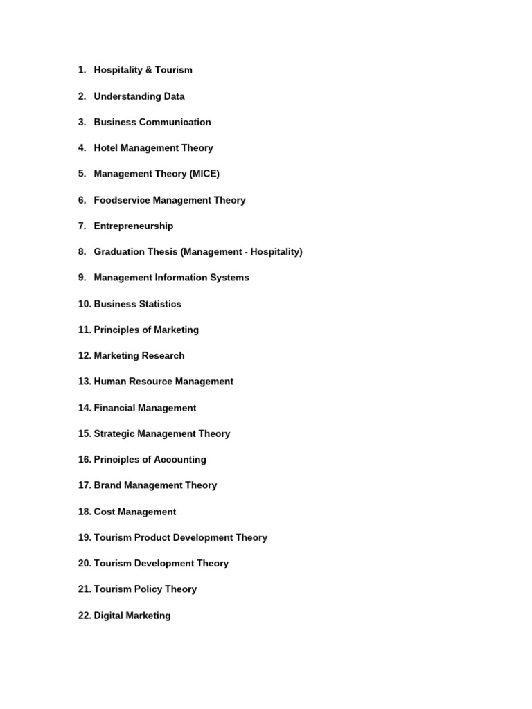 Comprehensive Hospitality Management Guide | PDF