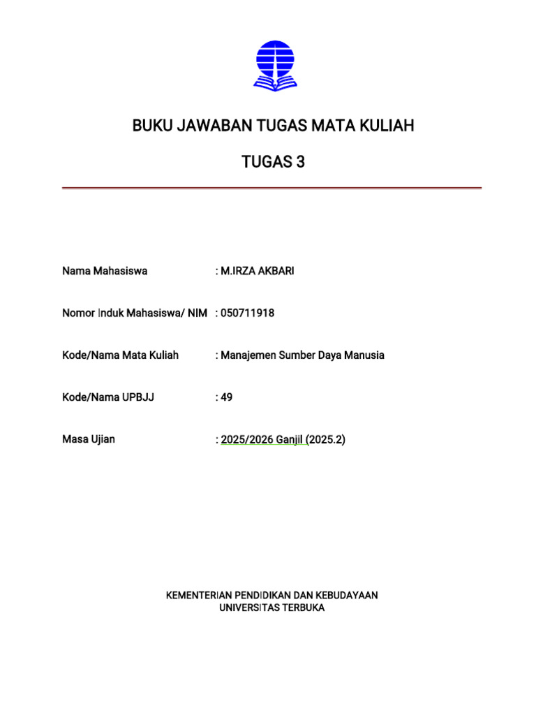 BJT - Tugas 3 Manajemen Sumber Daya Manusia | PDF