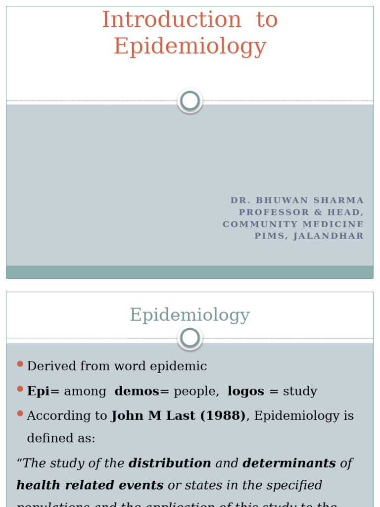 Introduction to Epidemiology Basics | PDF | Epidemiology | Epidemics