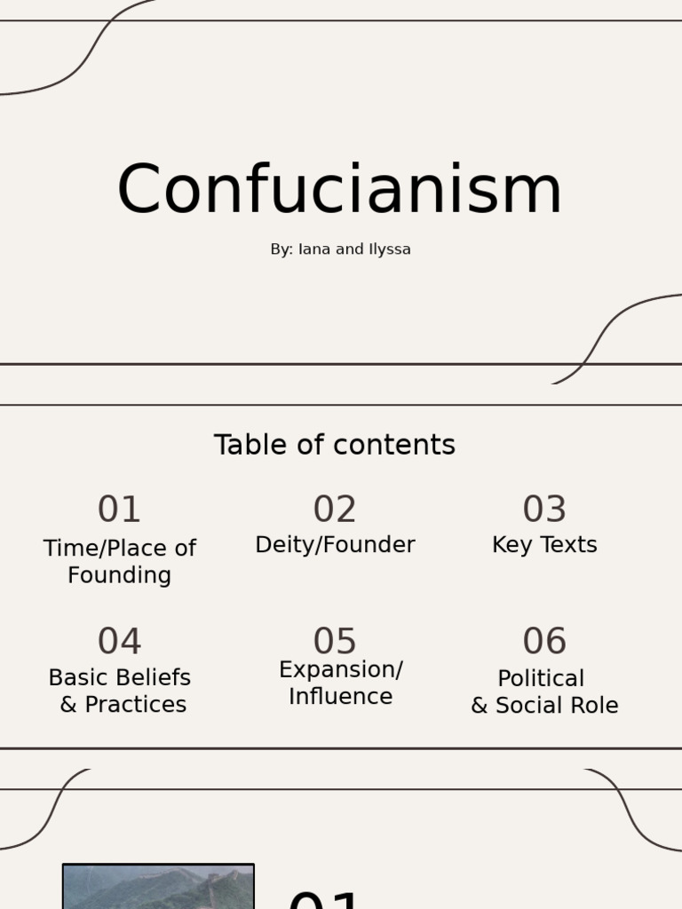 Overview of Confucianism Principles | PDF