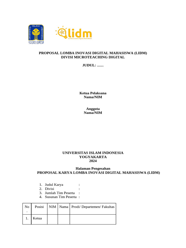 Proposal Lomba Inovasi Digital | PDF