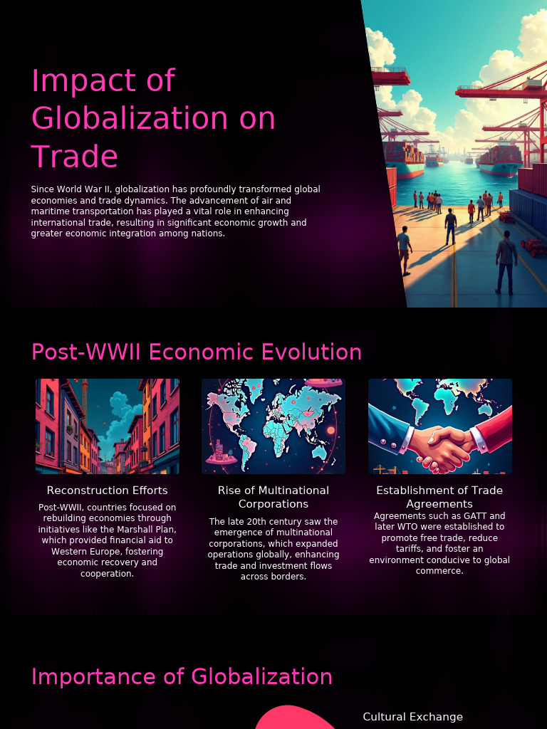 Transportation's Role in Globalization | PDF | Globalization | Commerce