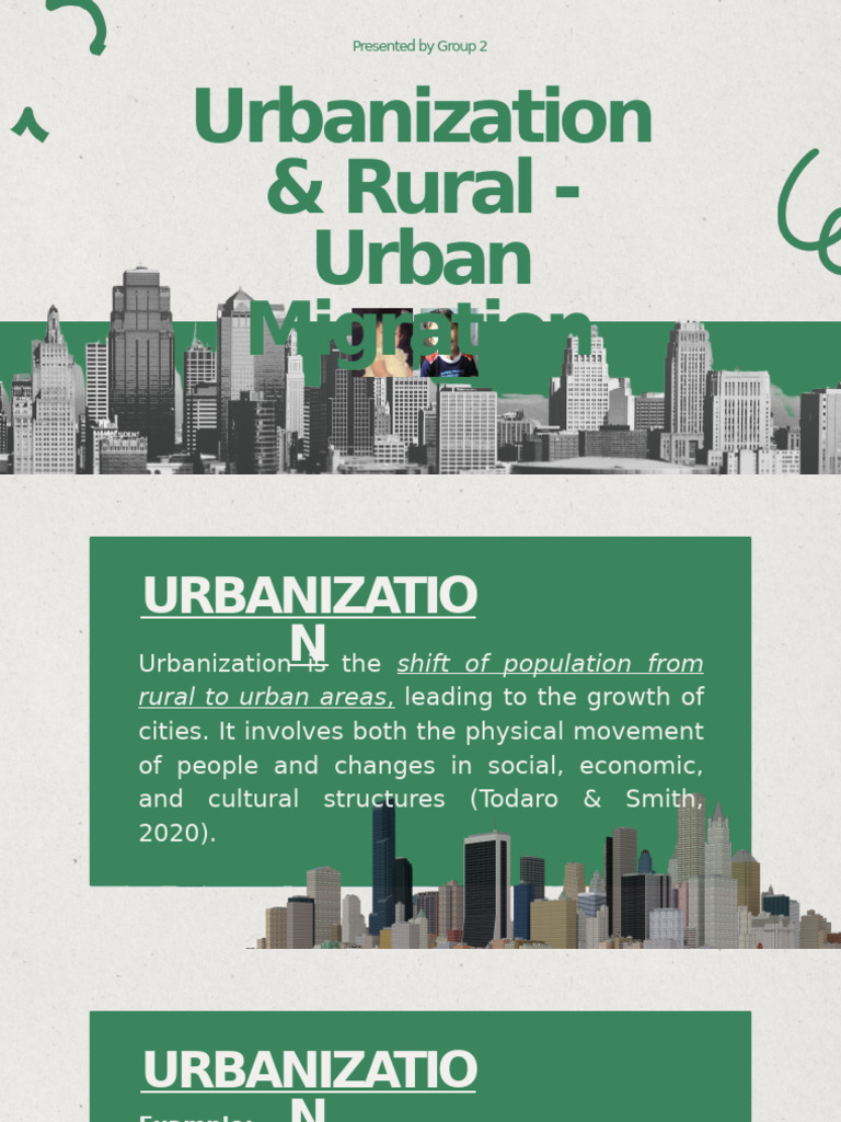 Urbanization & Rural-Urban Migration | PDF | Urbanization | Slum
