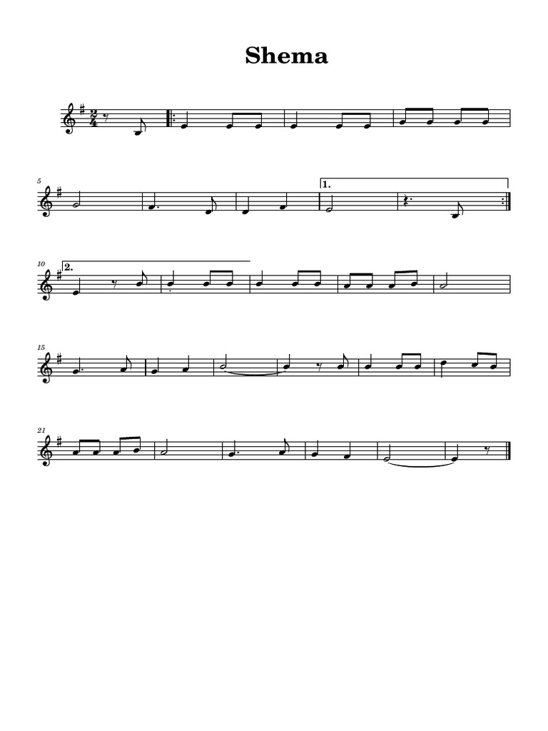 Shema Sax Tenor | PDF