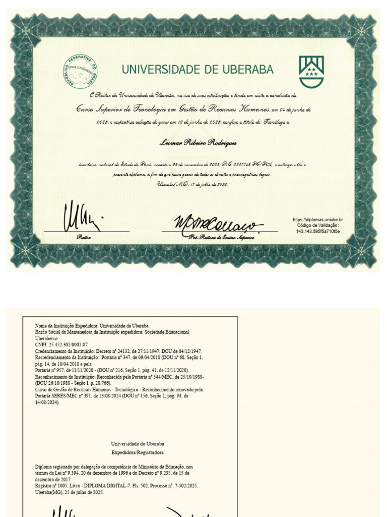 Storage Docdigitalizados Doc Cert Diplomas Aluno Diploma Digital Rvdd ...
