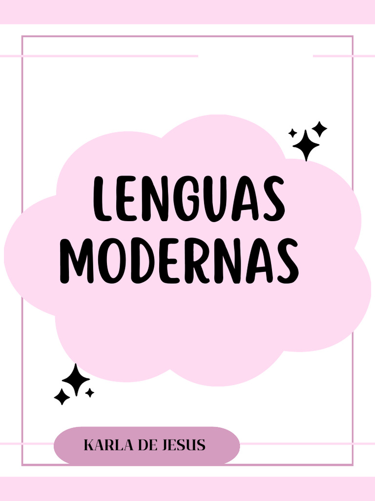 Documento A4 Portada Proyecto Creativo Infantil Sencillo Rosa y Blanco ...