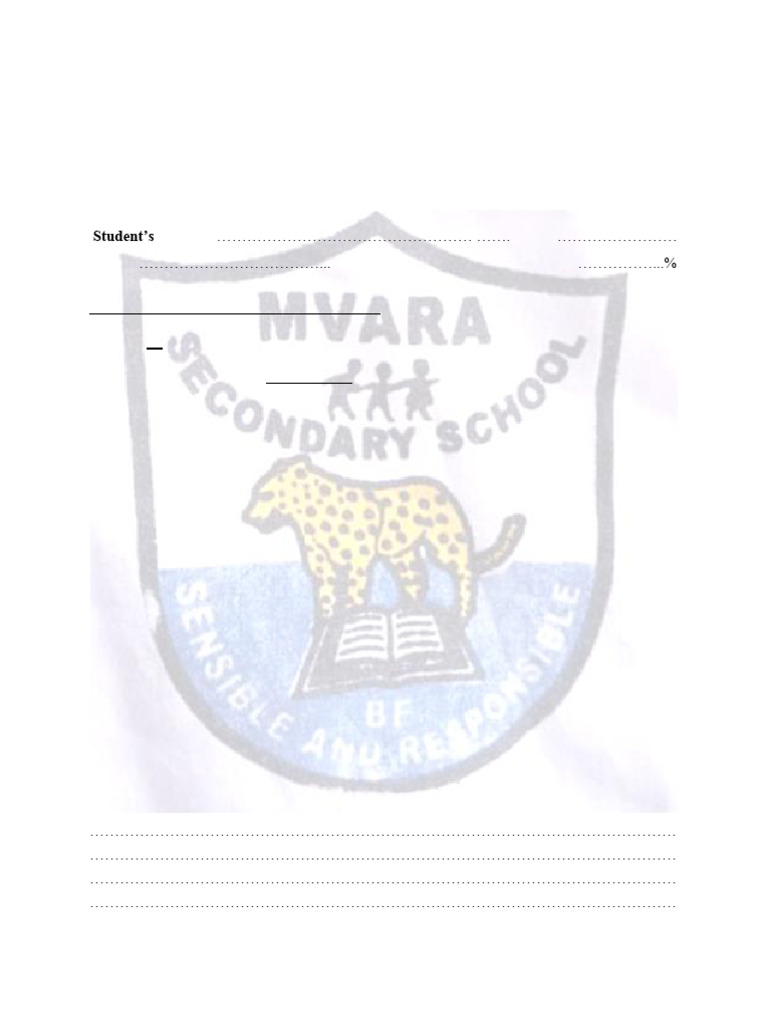 Mvara Secondary School Biology Package | PDF | Circulatory System | Foods