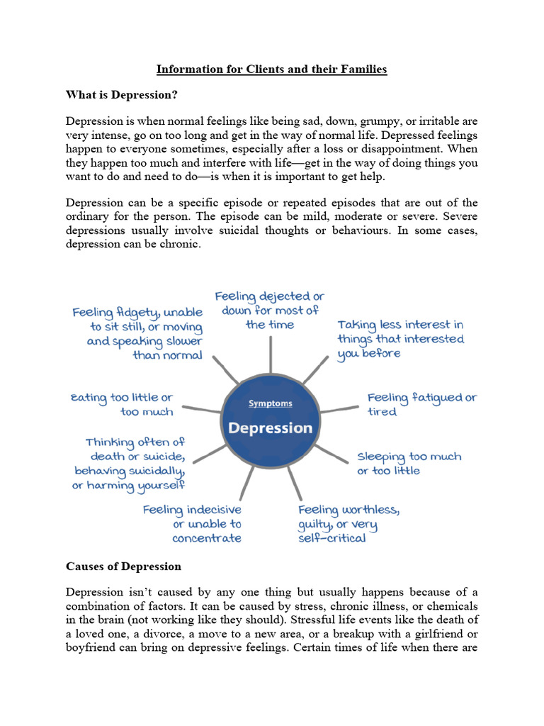 Understanding Depression: A Guide | PDF | Major Depressive Disorder ...