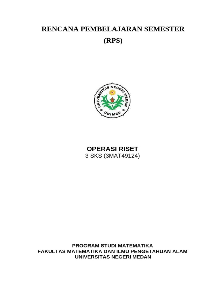 Rps-Operasi Riset 2024 | PDF