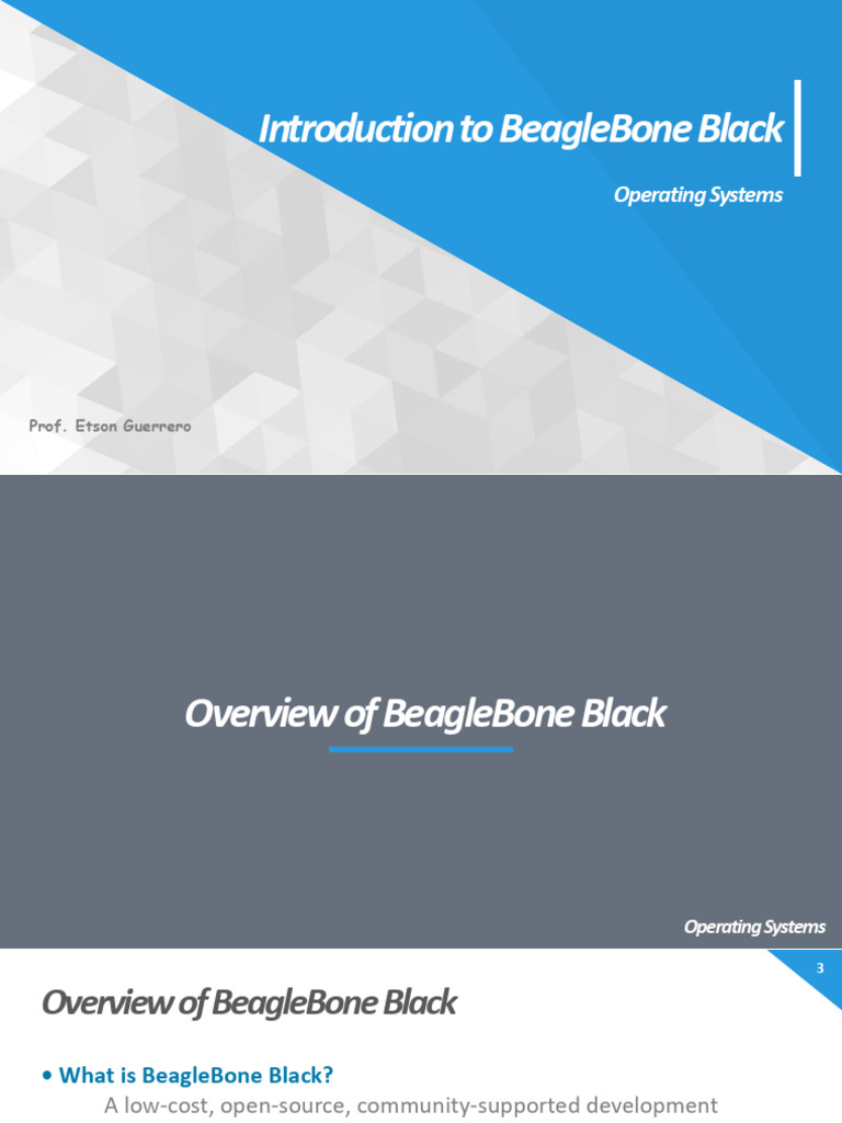 002 Introduction To BeagleBone Black | PDF | Raspberry Pi | Electronics