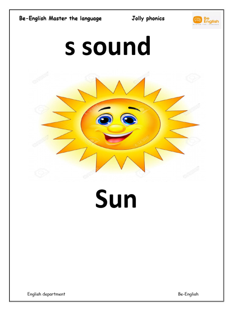 S Sound Words with Pictures | PDF
