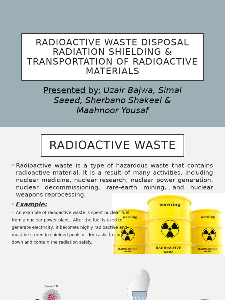 Managing Nuclear Waste Safely | PDF | Radioactive Waste | Radiation ...