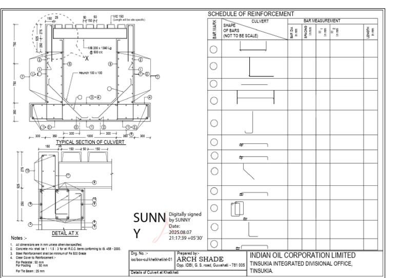 Box Culvert EW Corridor Cachar | PDF | Building Materials | Building ...