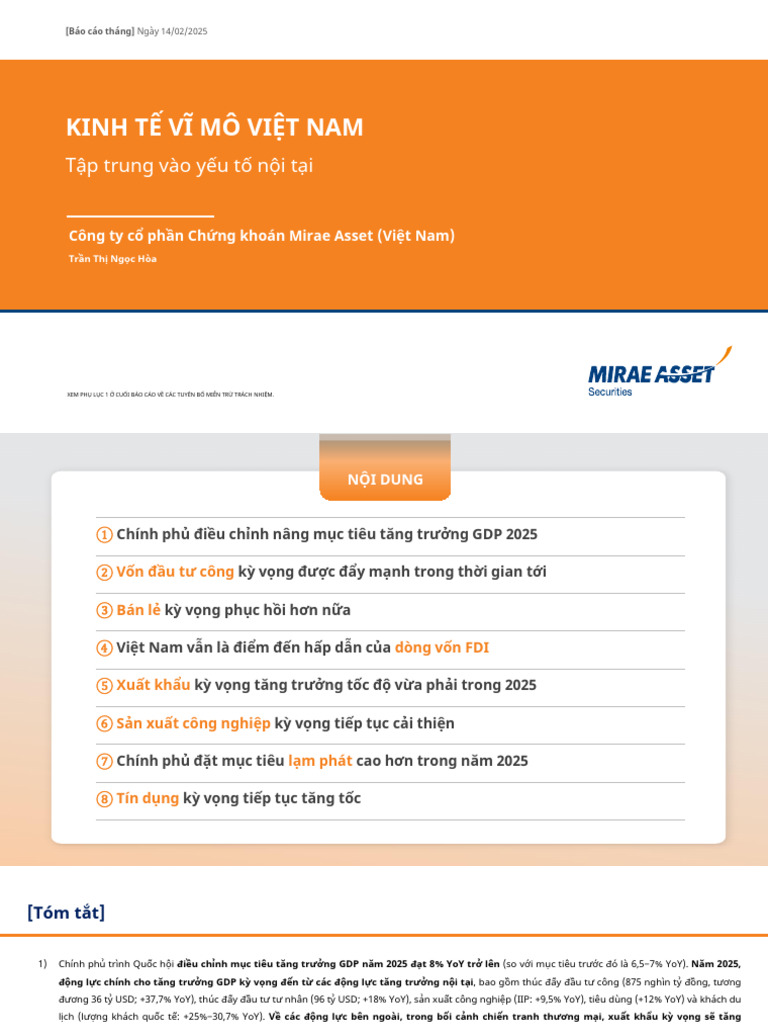 Kinh Te Vi Mo Viet Nam Tap Trung Vao Yeu To Noi Tai 20250220134134 | PDF