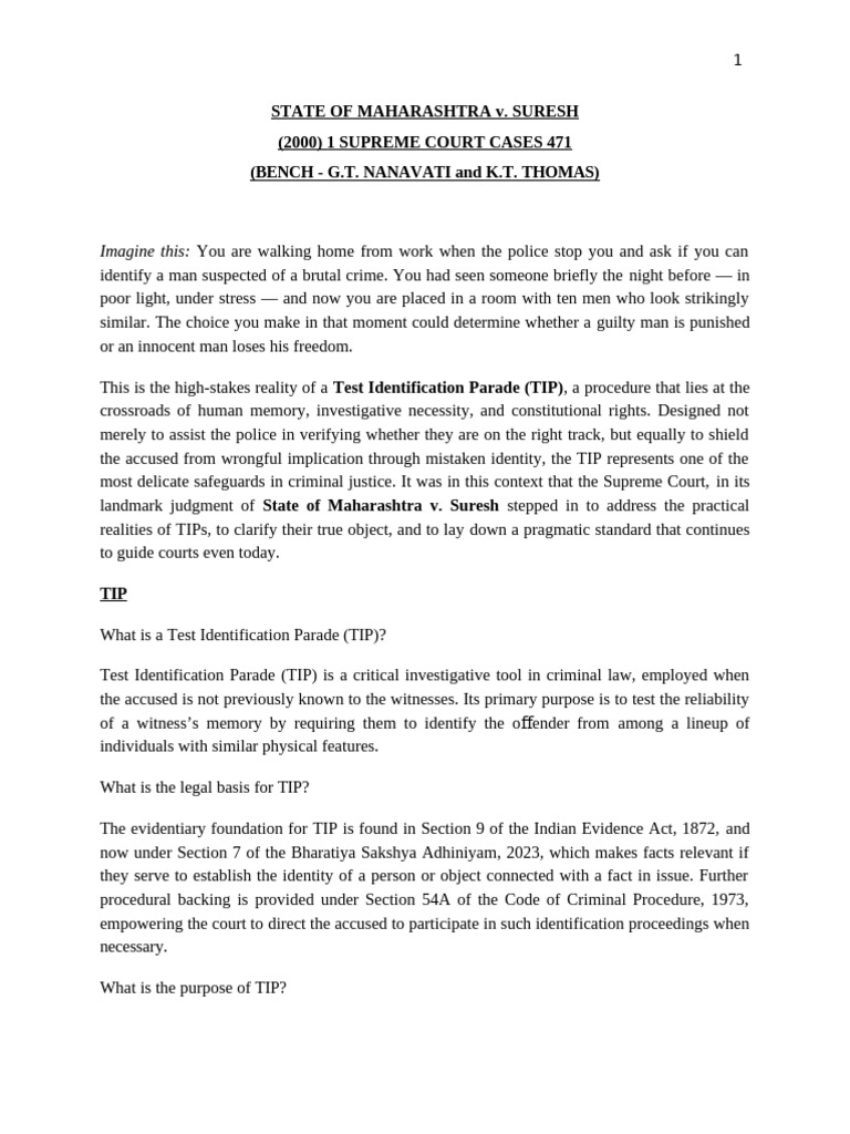 BSA PPT SCRIPT - Google Docs (1) | PDF | Acquittal | Witness