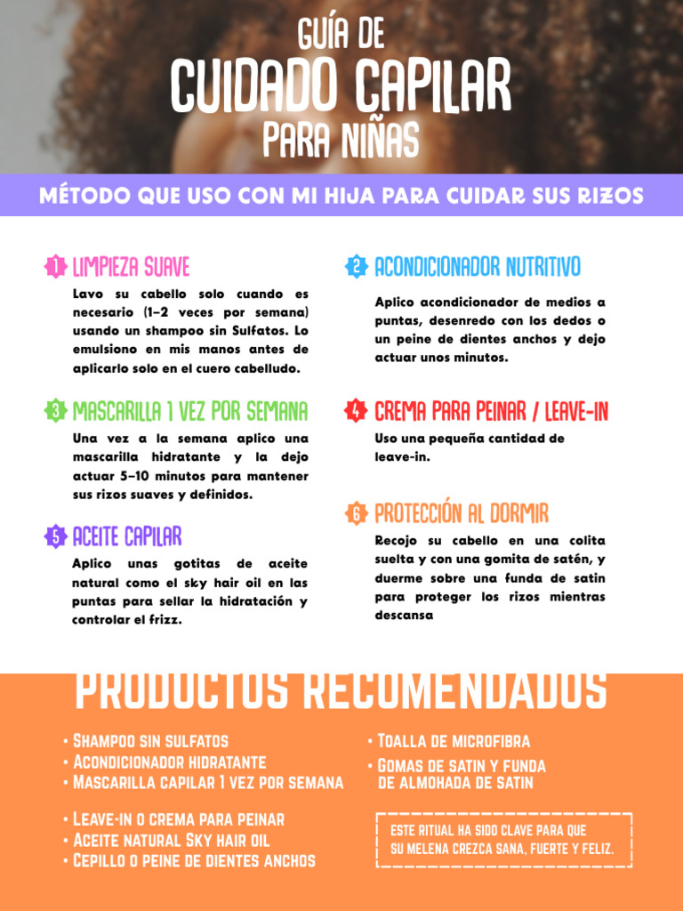 Guía de Cuidado Capilar para Niñas | PDF