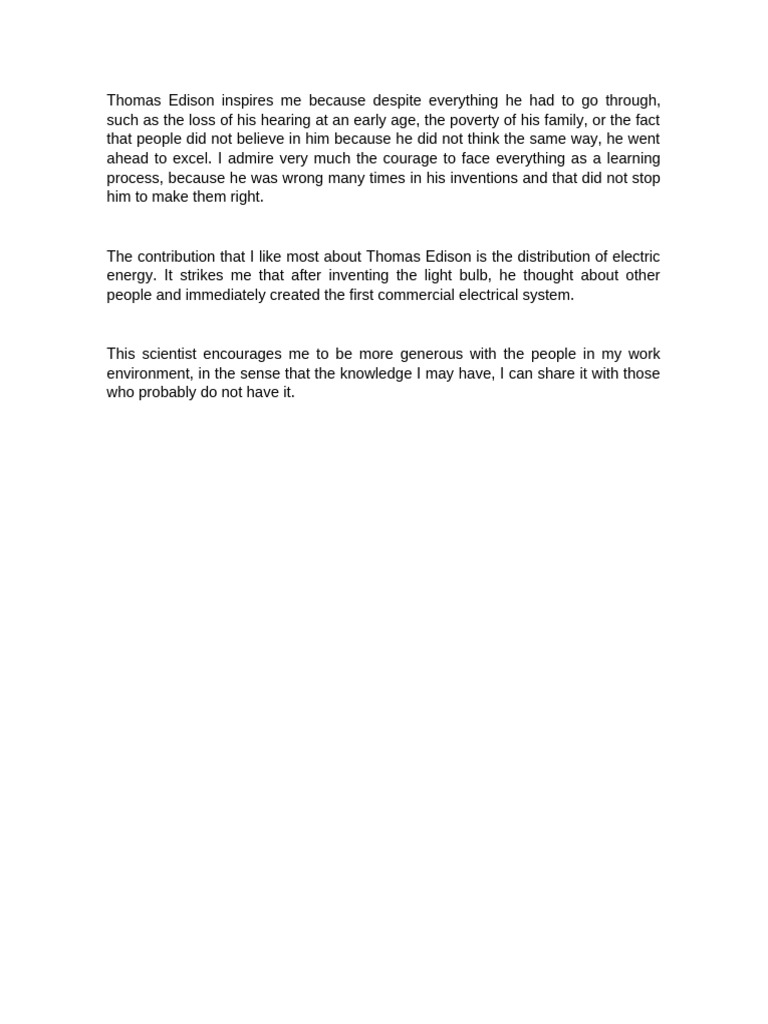 Thomas Edison | PDF
