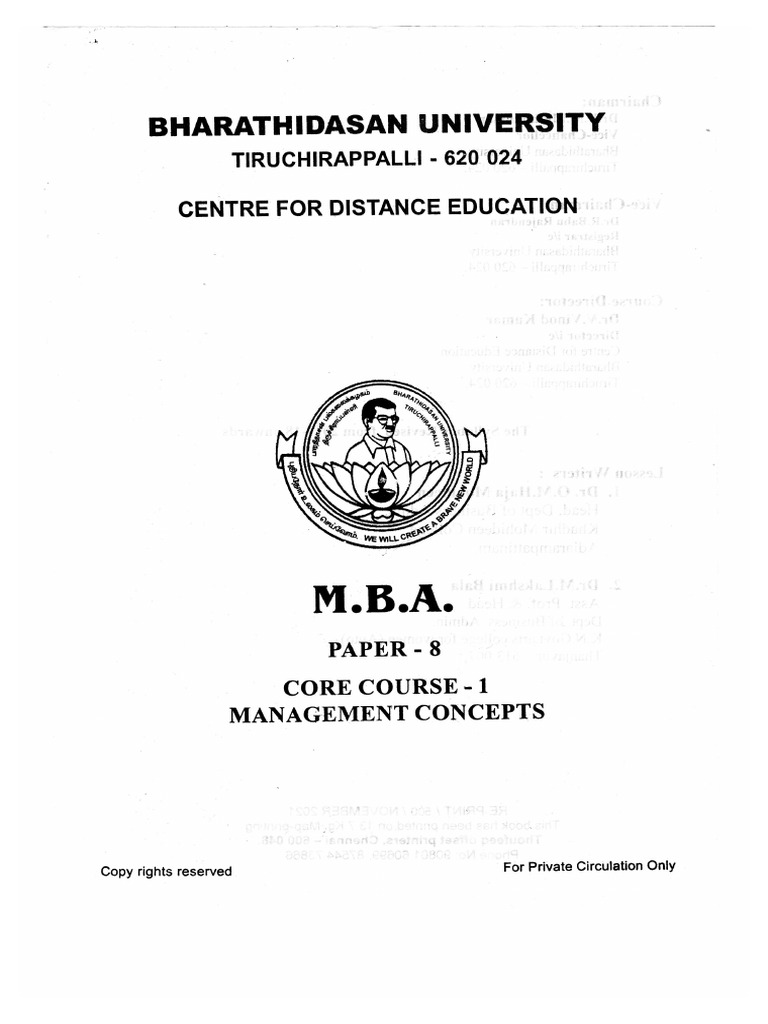 Management Concepts | PDF