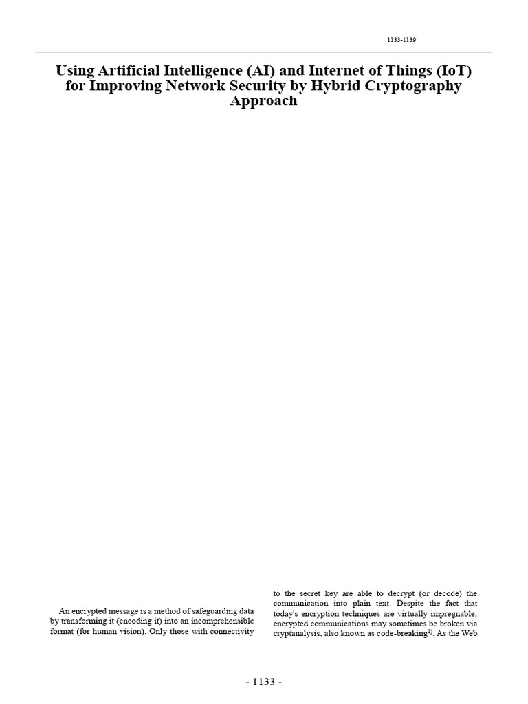Using Artificial Intelligence Ai And Internet Of Things Iot Pdf