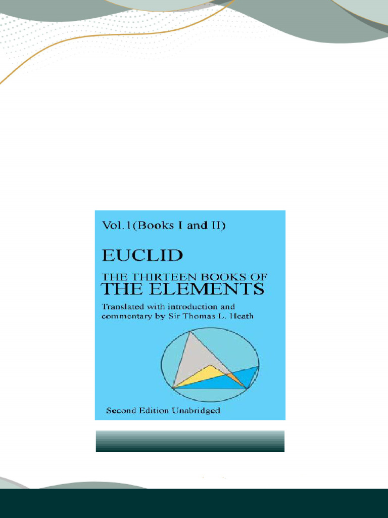 Thirteen Books of Euclid S Elements Books I II 2nd Edition Heath Full ...