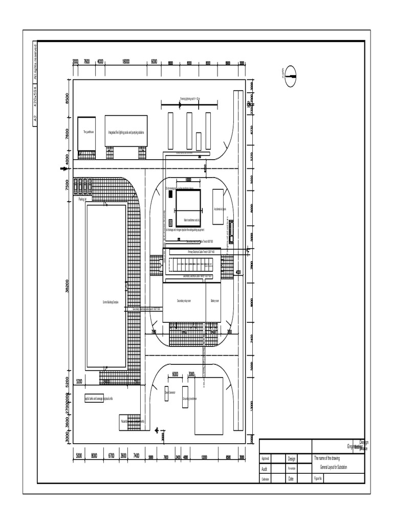 Substation General Layout-Civil | PDF | Transformer | Electricity