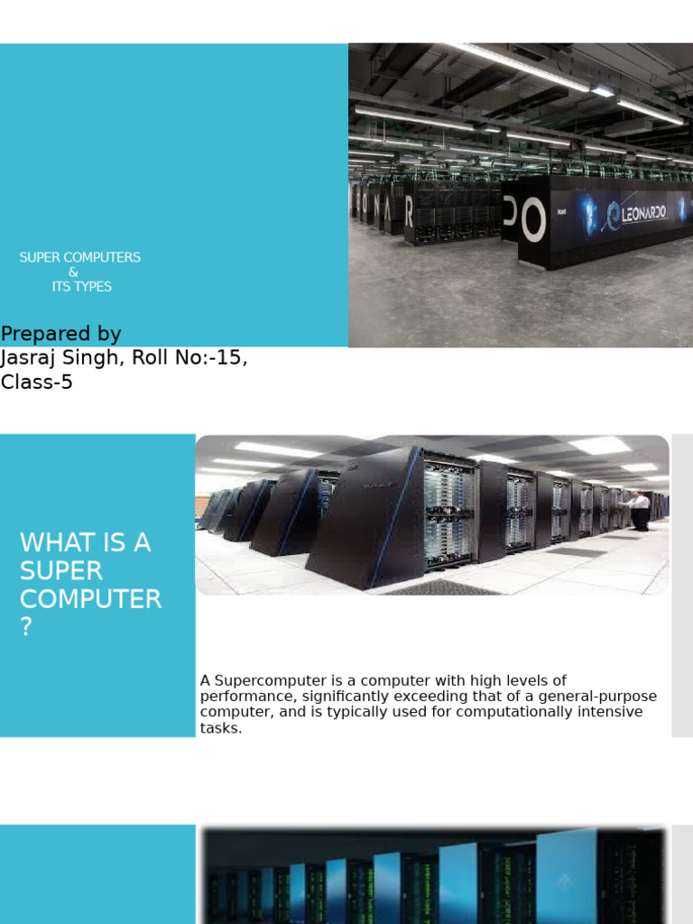 Types and Uses of Supercomputers | PDF | Supercomputer | Computing