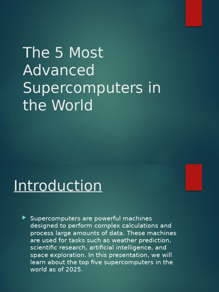 Top 5 Supercomputers Animated | PDF | Supercomputer | Computational Science