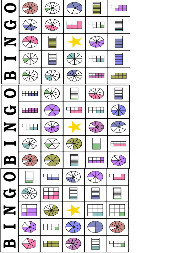 Bingo de Fracciones | PDF