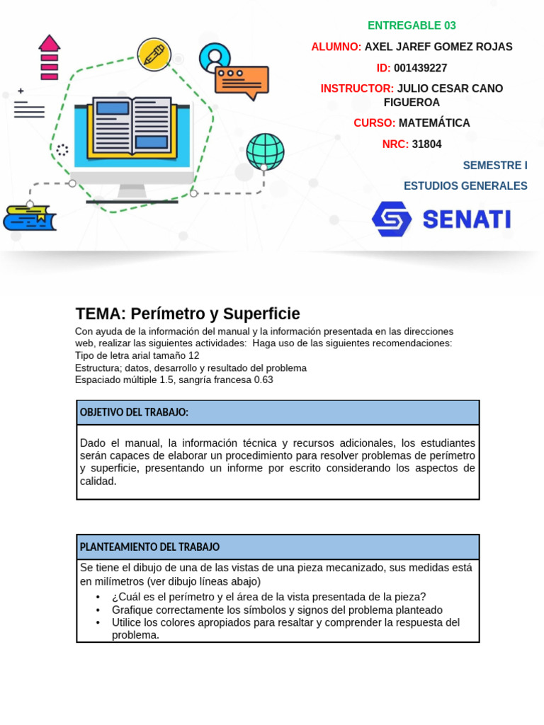 Actividad Entregable 03..Matemática | PDF